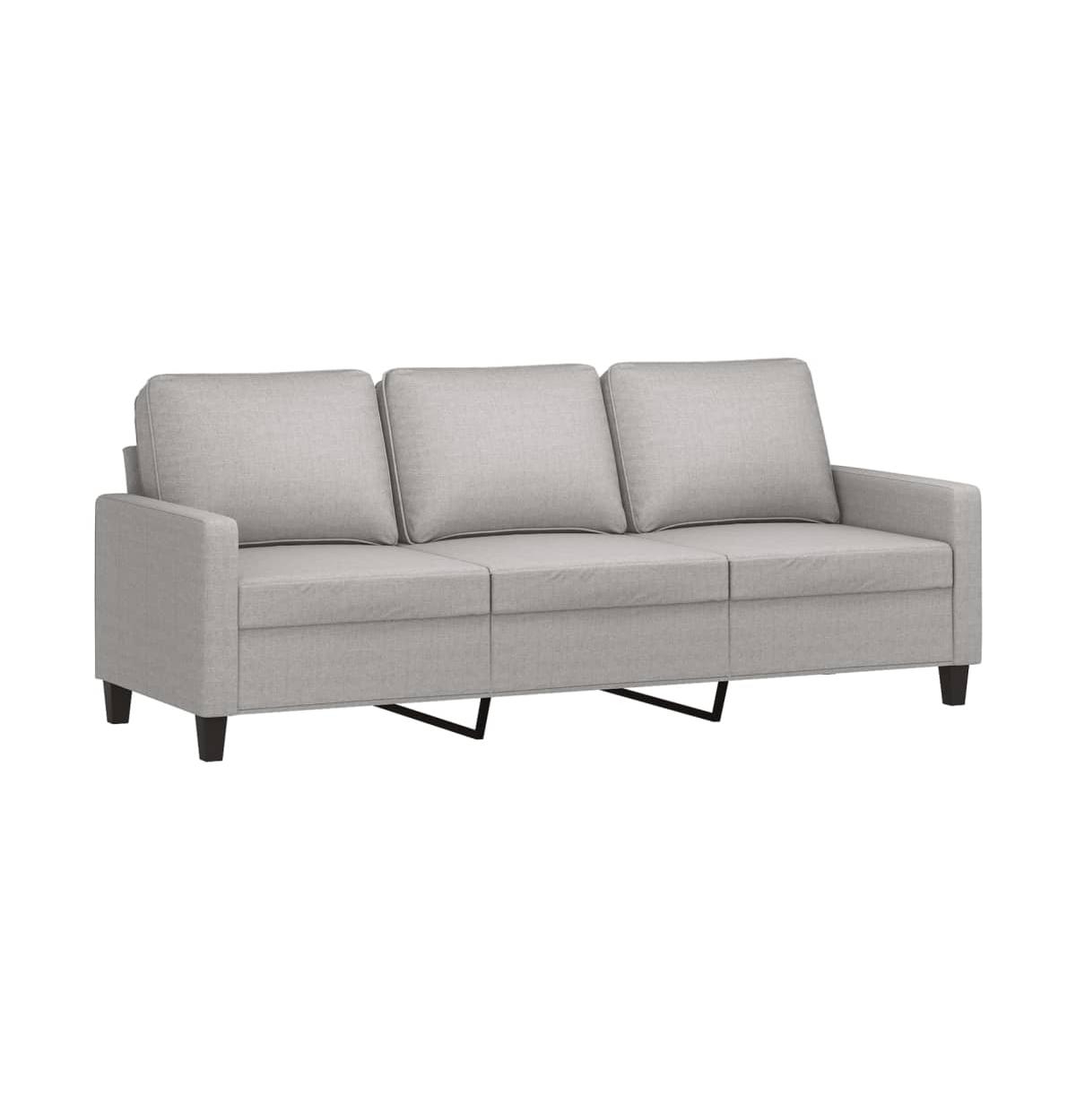Click here for vidaXL 3-Seater Sofa Light Gray 70.9 Fabric - Gray prices