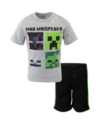 Minecraft Boys Creeper Skeleton Zombie Enderman Graphic T-Shirt and ...