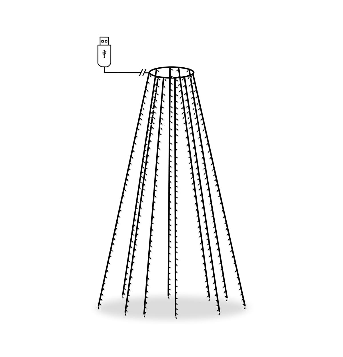 Click here for vidaXL Christmas Tree Net Lights with 400 LEDs Col... prices