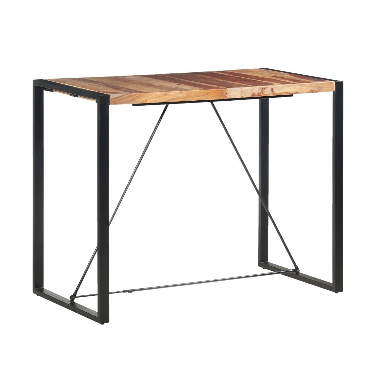 Click here for vidaXL Bar Table 55.1x27.6x43.3 Solid Sheesham Woo... prices