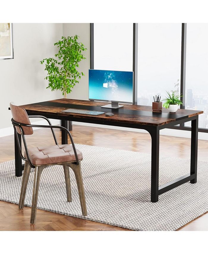Tribesigns Modern Computer Desk, 160 cm x 80 cm Large Office Desk Study ...