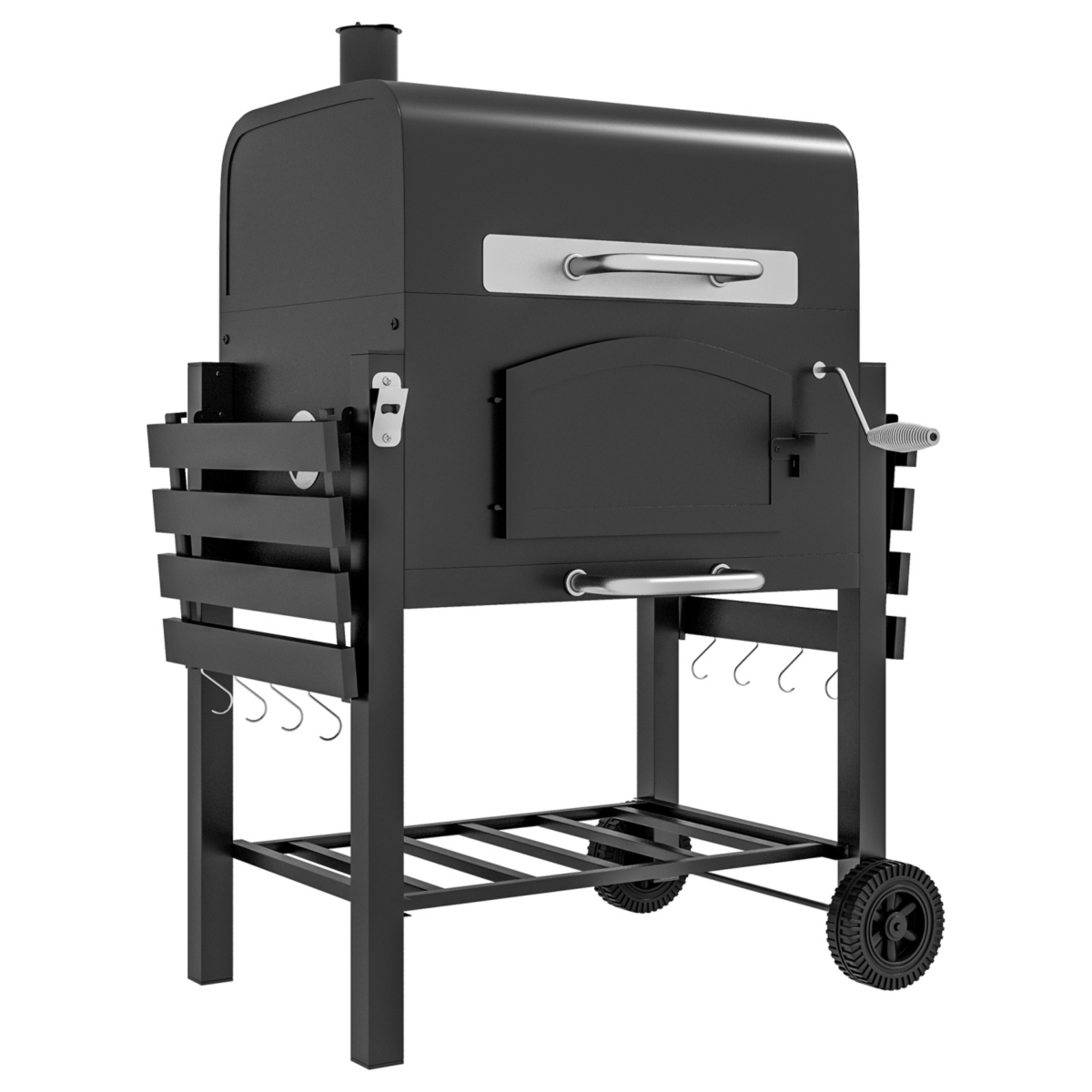 Click here for Portable Charcoal Grill with Thermometer and Wheel... prices
