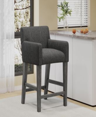 Streamdale Furniture Upholstered 26 inch Counter Stool - Charcoal/Gray ...