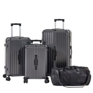Simplie Fun Lightweight Luggage Set (4 pcs), Durable PC+ABS, Silent ...