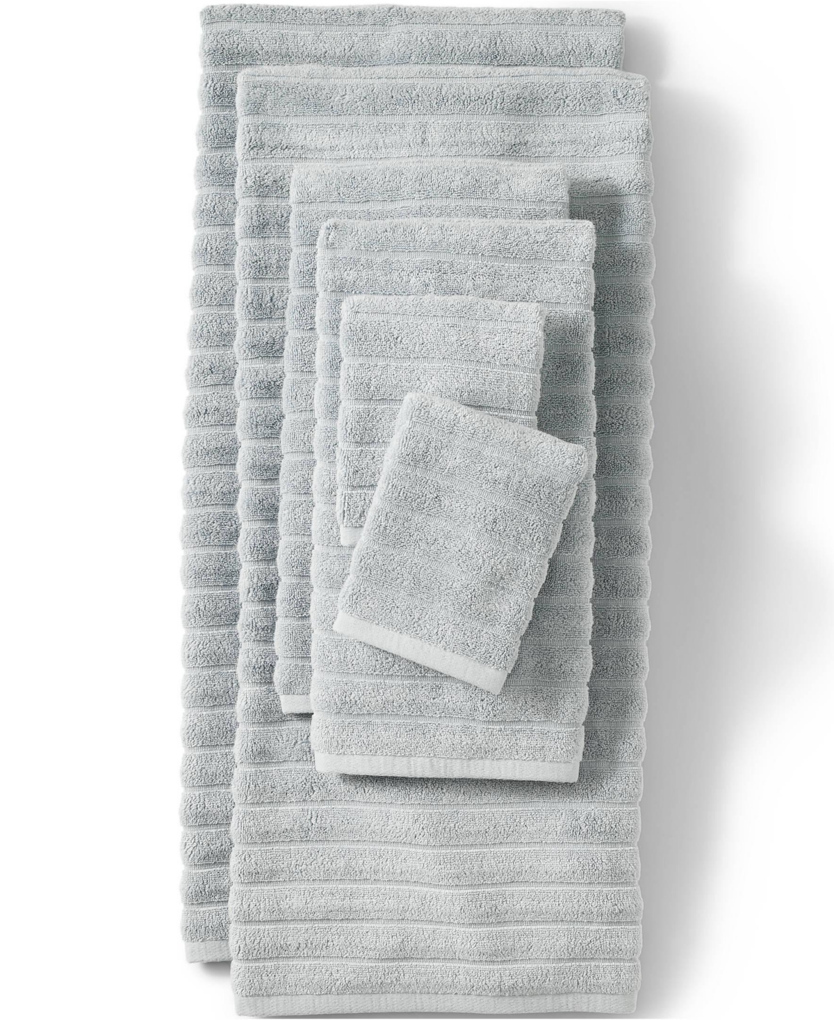 Click here for Lands End Organic Cotton Rib 6-Piece Towel Set - L... prices