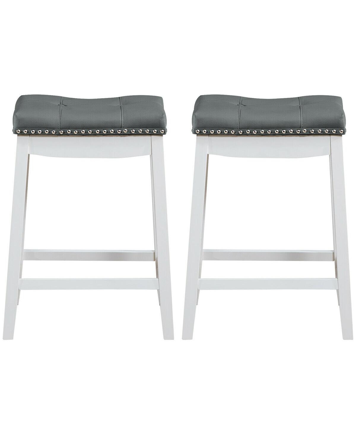 Click here for Skonyon Set of 2 24-Inch Height Backless Counter S... prices