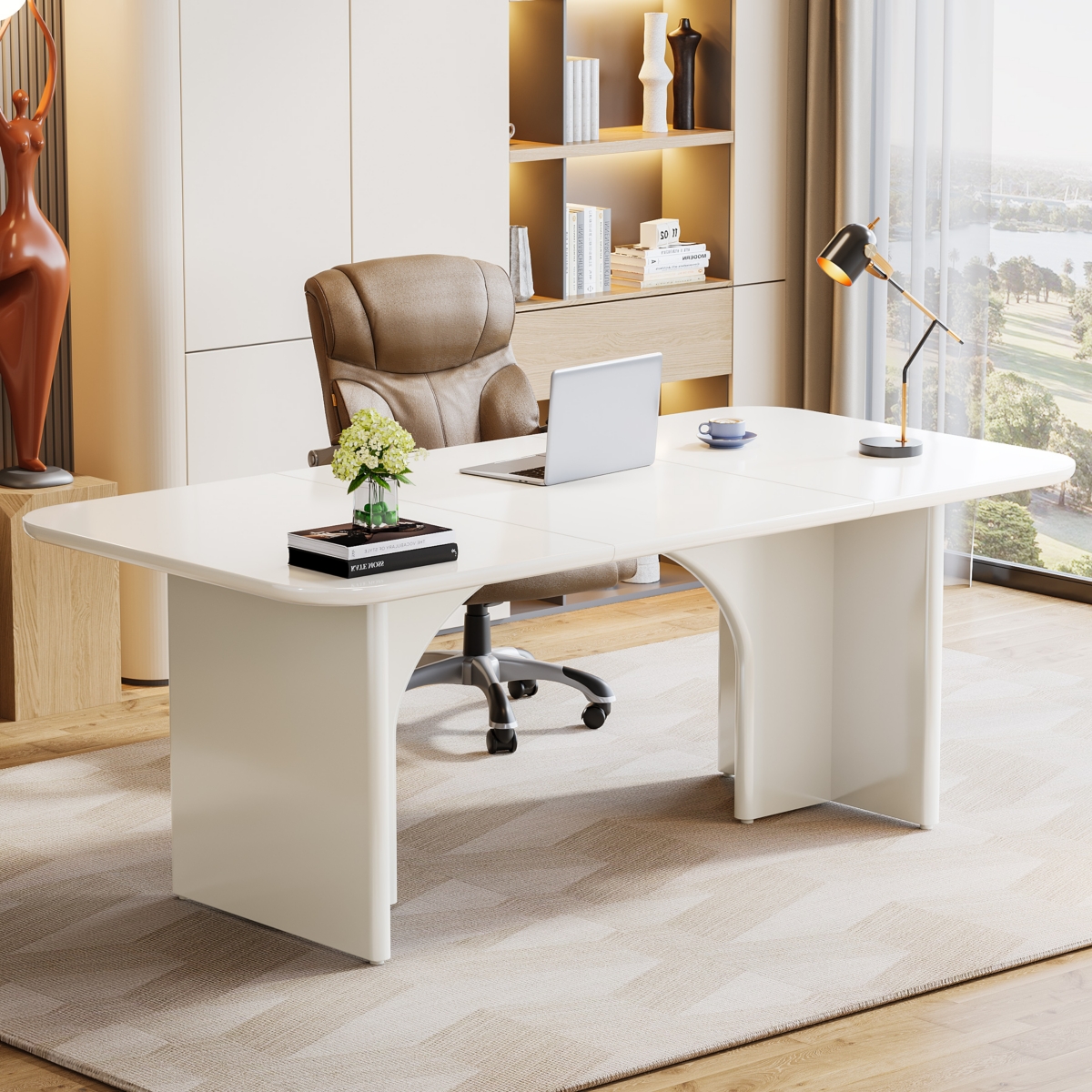 Click here for Tribesigns 62.99" Large Desk  Modern Home Off... prices