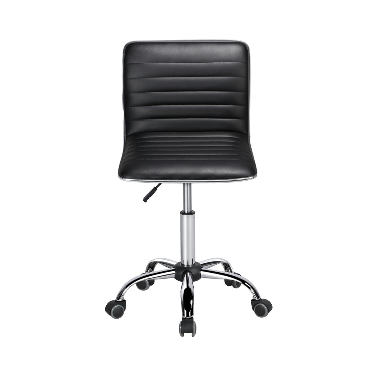 Click here for Yaheetech Pu Leather Low Back Swivel Armless Offic... prices