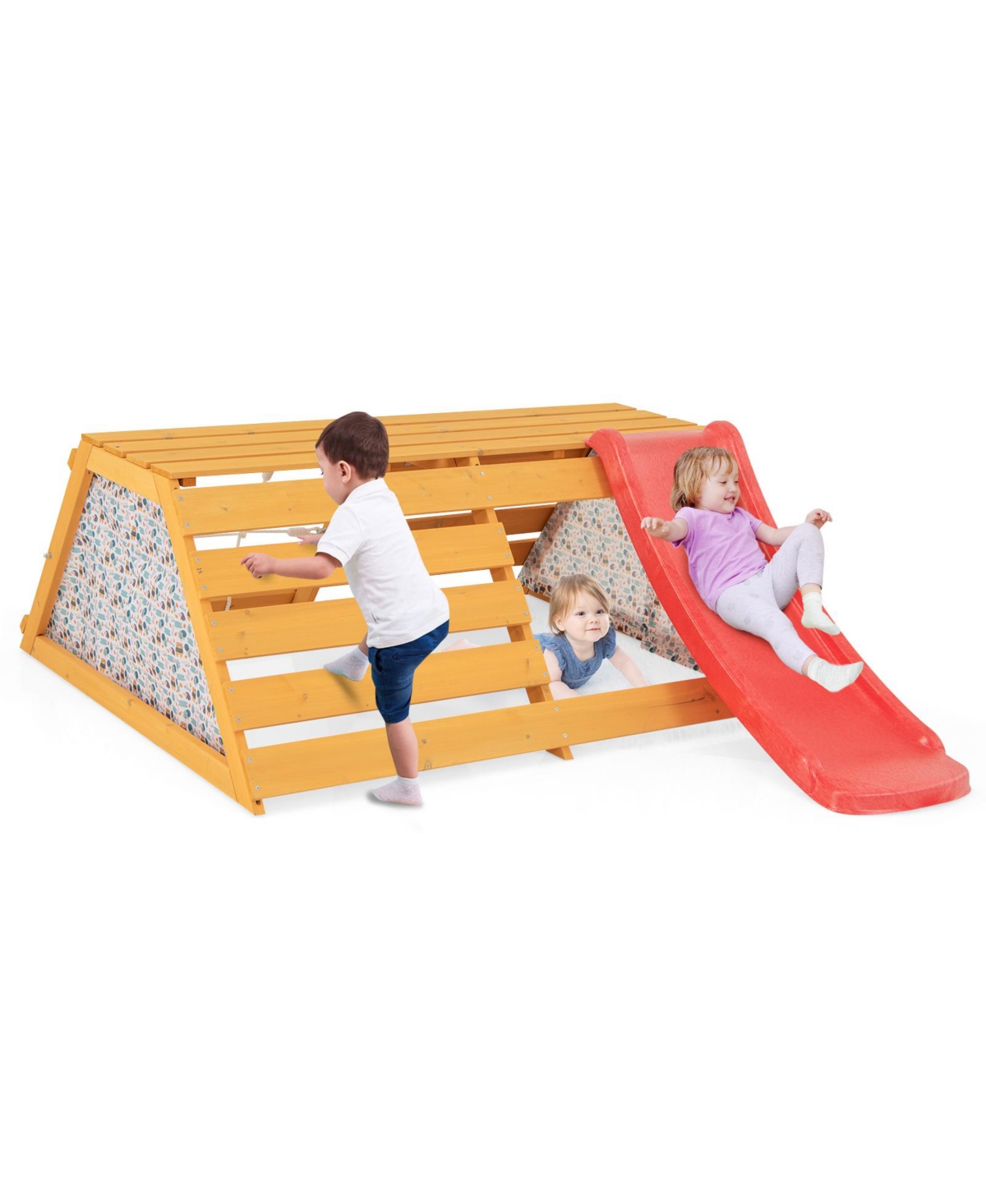 Click here for 5-in-1 Jungle Gym Wooden Indoor Playground with Sl... prices