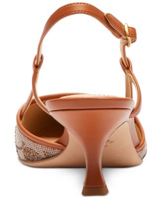 COACH Women's Rosie Crystal Signature Slingback Pumps - Macy's