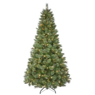 Puleo 7.5-ft. Medium Green Tree with 500 Clear Lights & Stand - Macy's