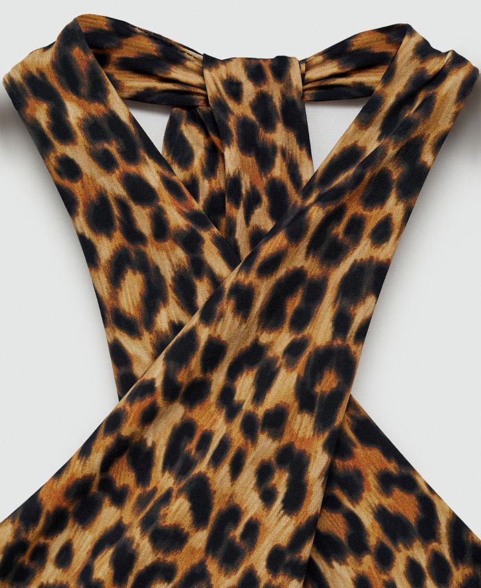 MANGO Women's Leopard Print Swimsuit - Macy's