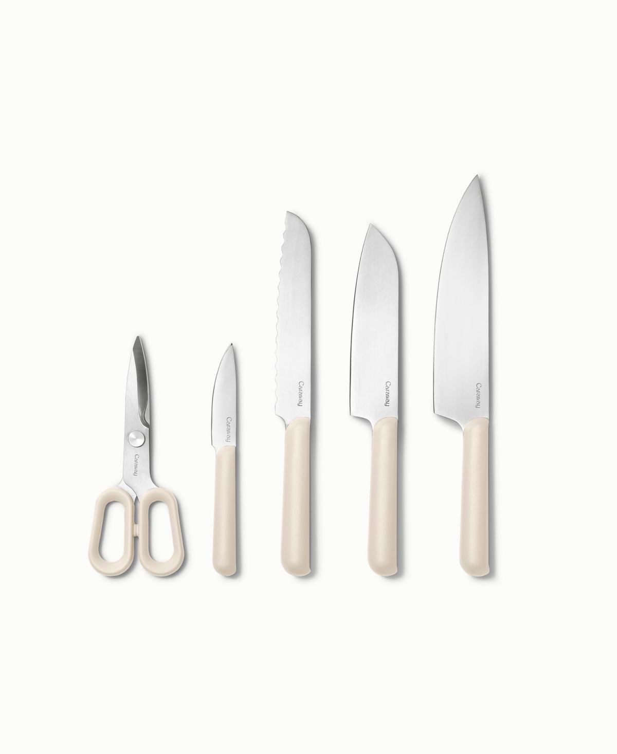 Click here for Caraway Stainless Steel 5 Piece Knife Set - Cream prices