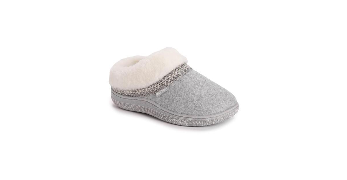 Click here for Muk Luks Womens Neira Faux Wool Clog - Grey heathe... prices