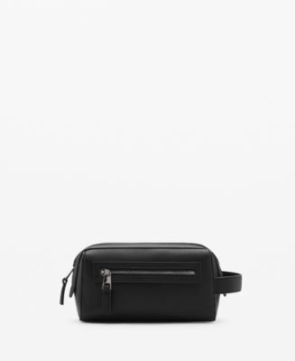 MANGO Men's Zipped Pebbled Cosmetic Bag - Macy's