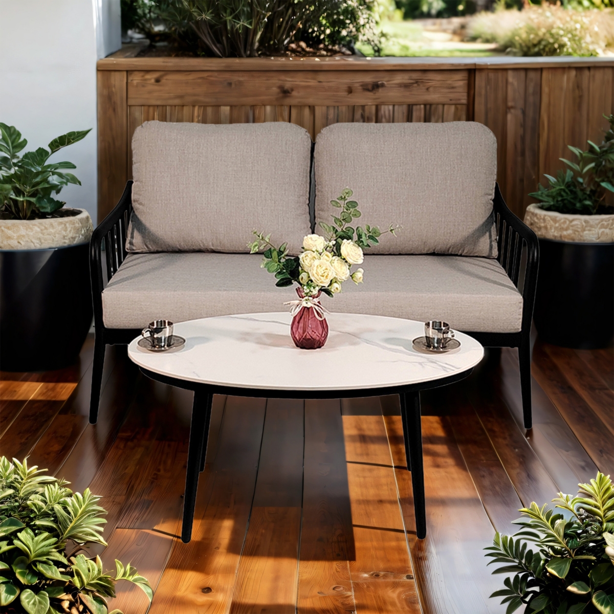 Click here for Streamdale Modern Patio Set with Sunbrella Cushion... prices