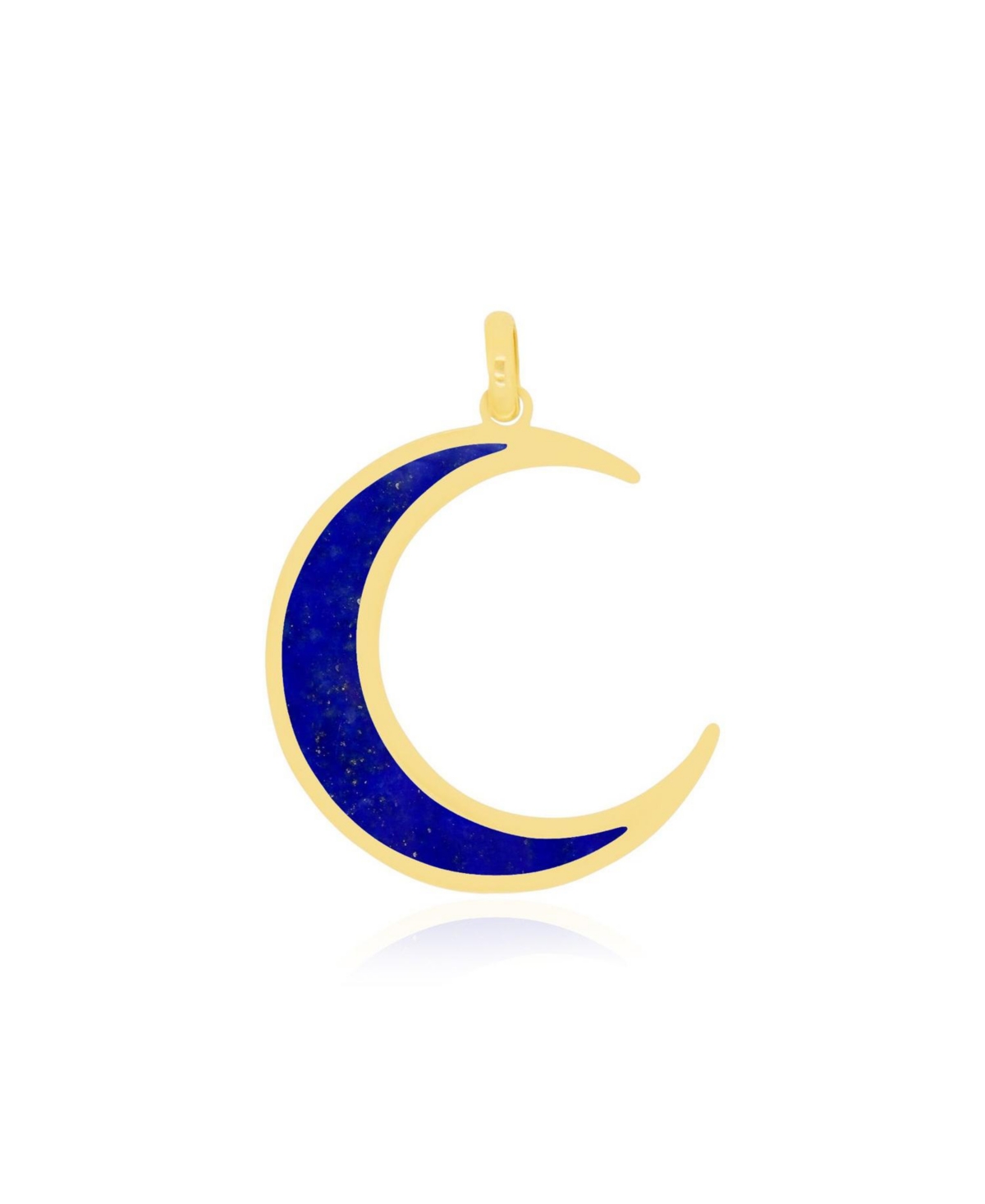 Click here for The Lovery Lapis Crescent Moon Charm 14K Gold 22 m... prices