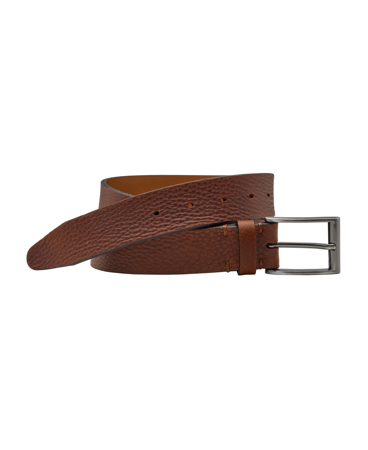 Click here for Johnston & Murphy Mens Soft Pebble Belt - Brown prices