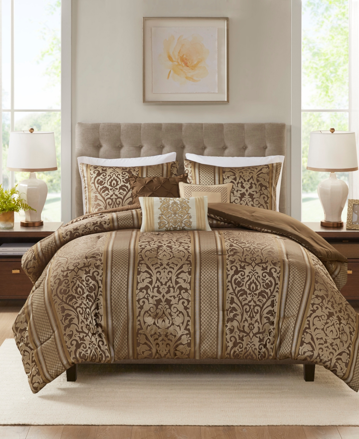 Click here for Madison Park Bella Jacquard 6-Pc. Comforter Set  F... prices
