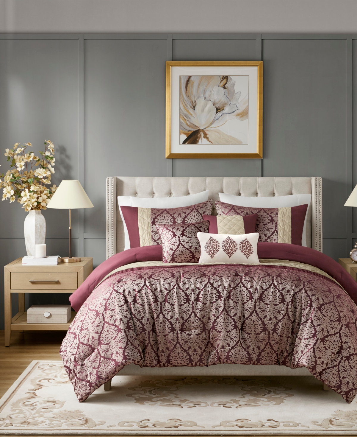 Click here for Madison Park Lily Jacquard 6-Pc. Comforter Set  Fu... prices
