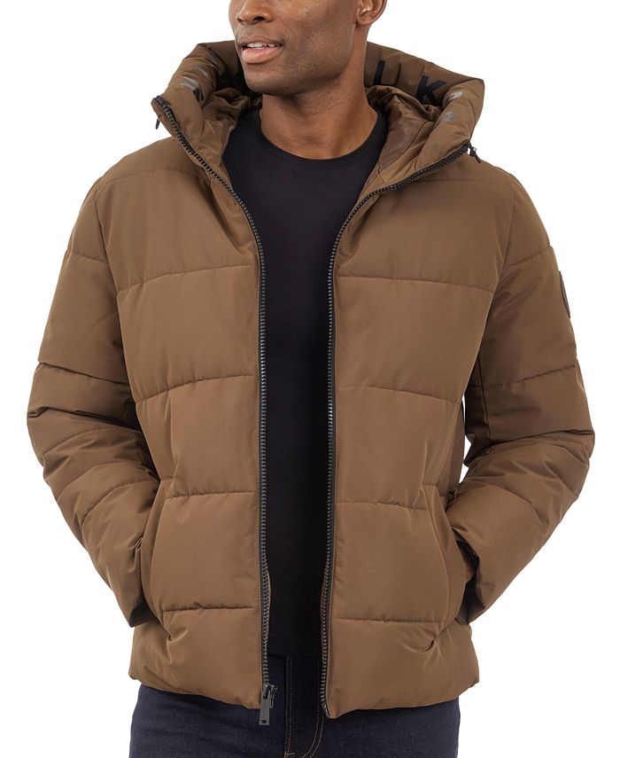 Michael Kors Men's Quilted Hooded Puffer Jacket - Macy's
