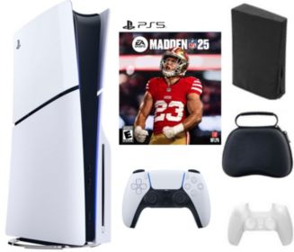 Sony PS5 - Playstation 5 Slim Disc Bundle With Accessories, and Madden ...