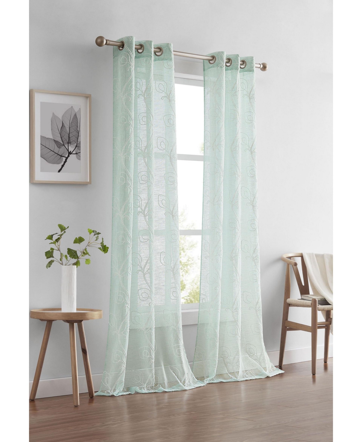 Click here for Dainty Home Stella Linen Look 76 W x 96 L Grommet... prices