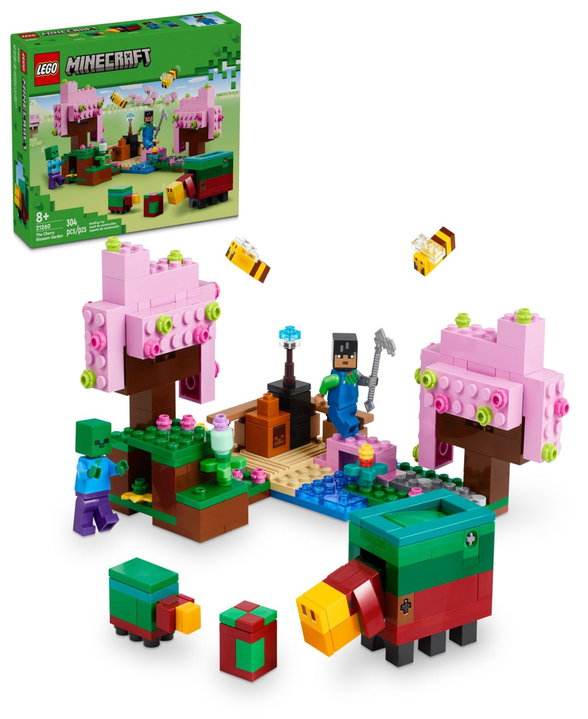 Lego Kids' Minecraft The Cherry Blossom Garden Video Game Building Set ...