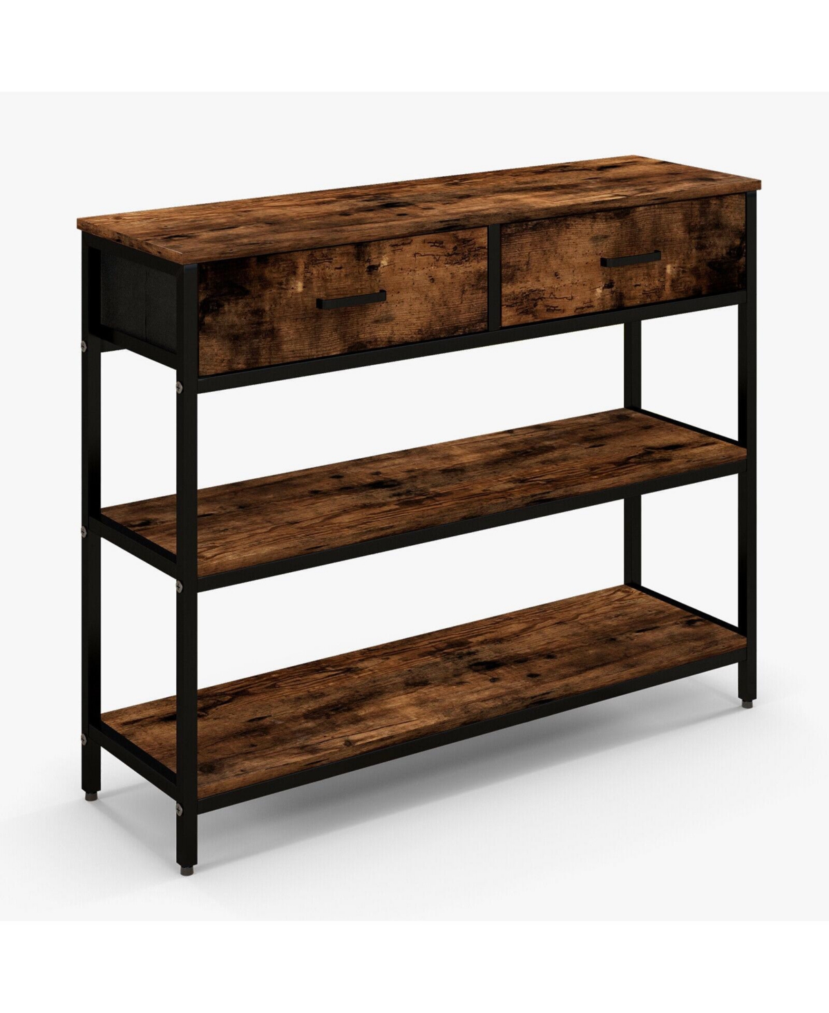 Click here for Sugift Console Table with Folding Fabric Drawers f... prices