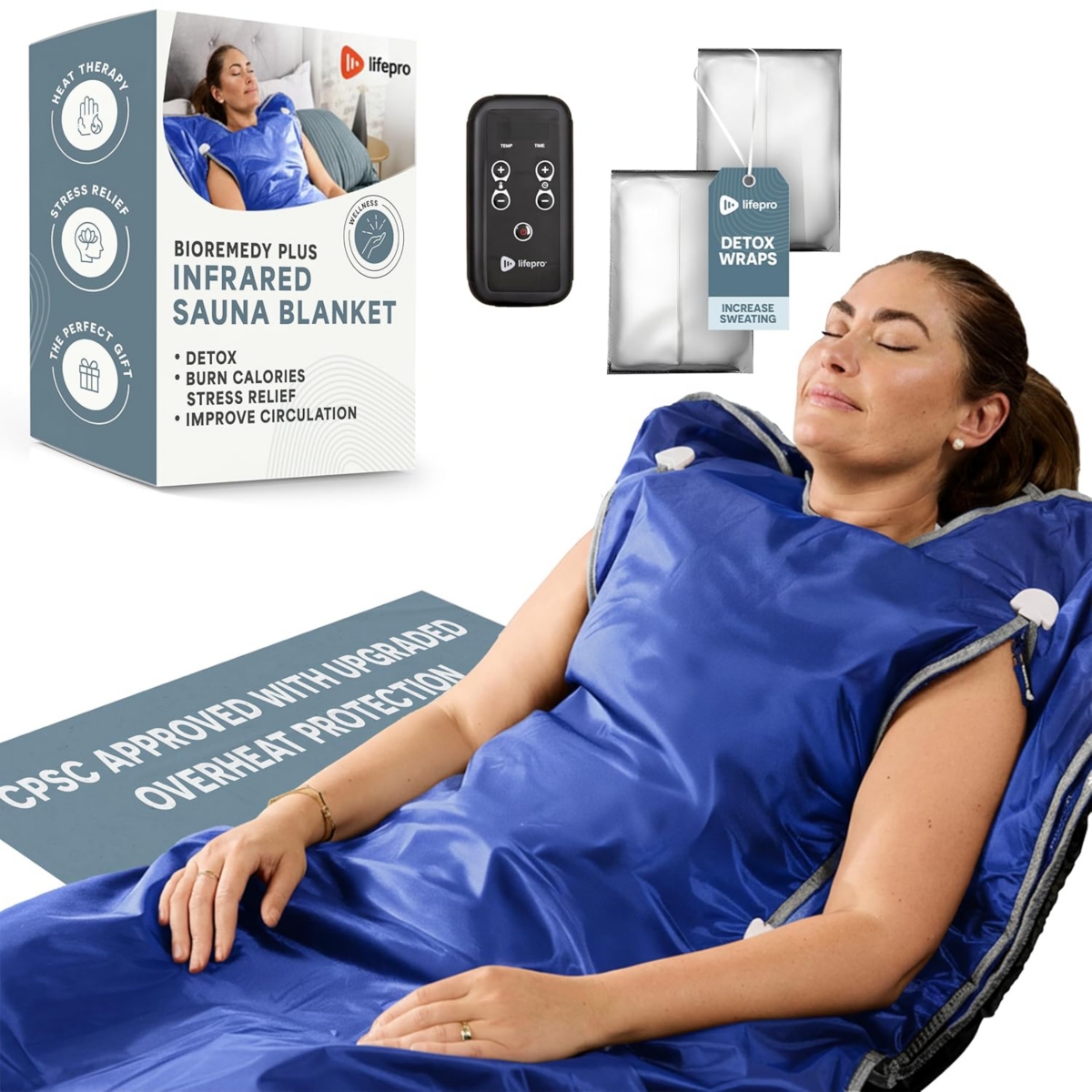 Click here for LifePro Sauna Blanket for Detoxification - Portabl... prices