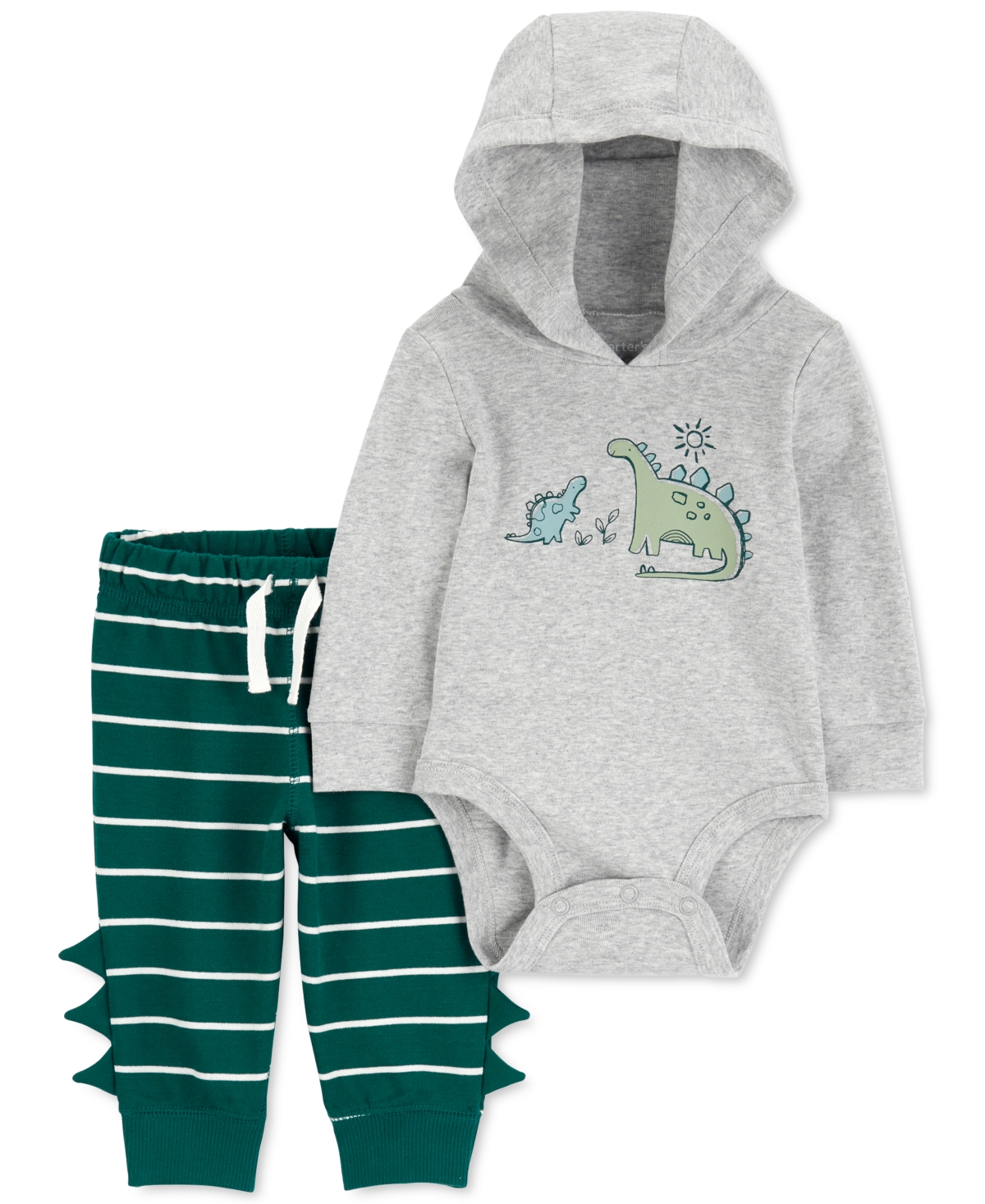 Click here for Carters Baby Boys Dinosaur Hooded Bodysuit & Pants... prices