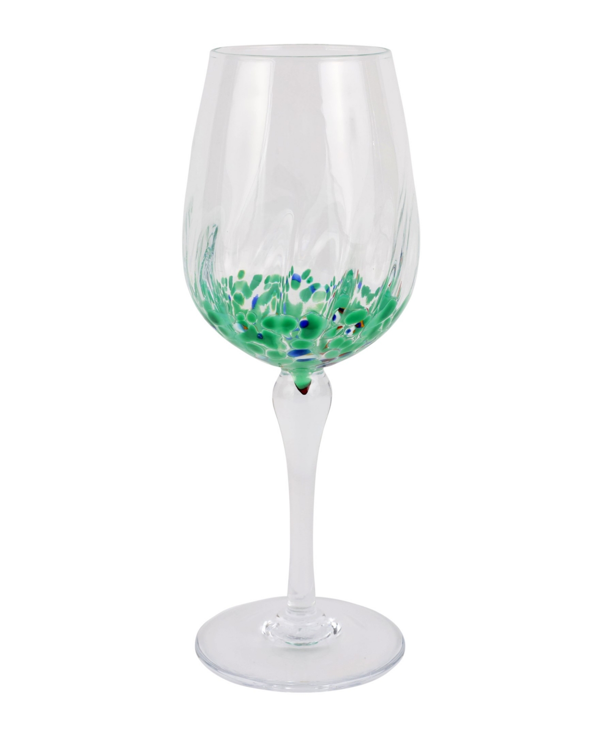 Click here for Vietri Chiara Wine Glass - Green prices