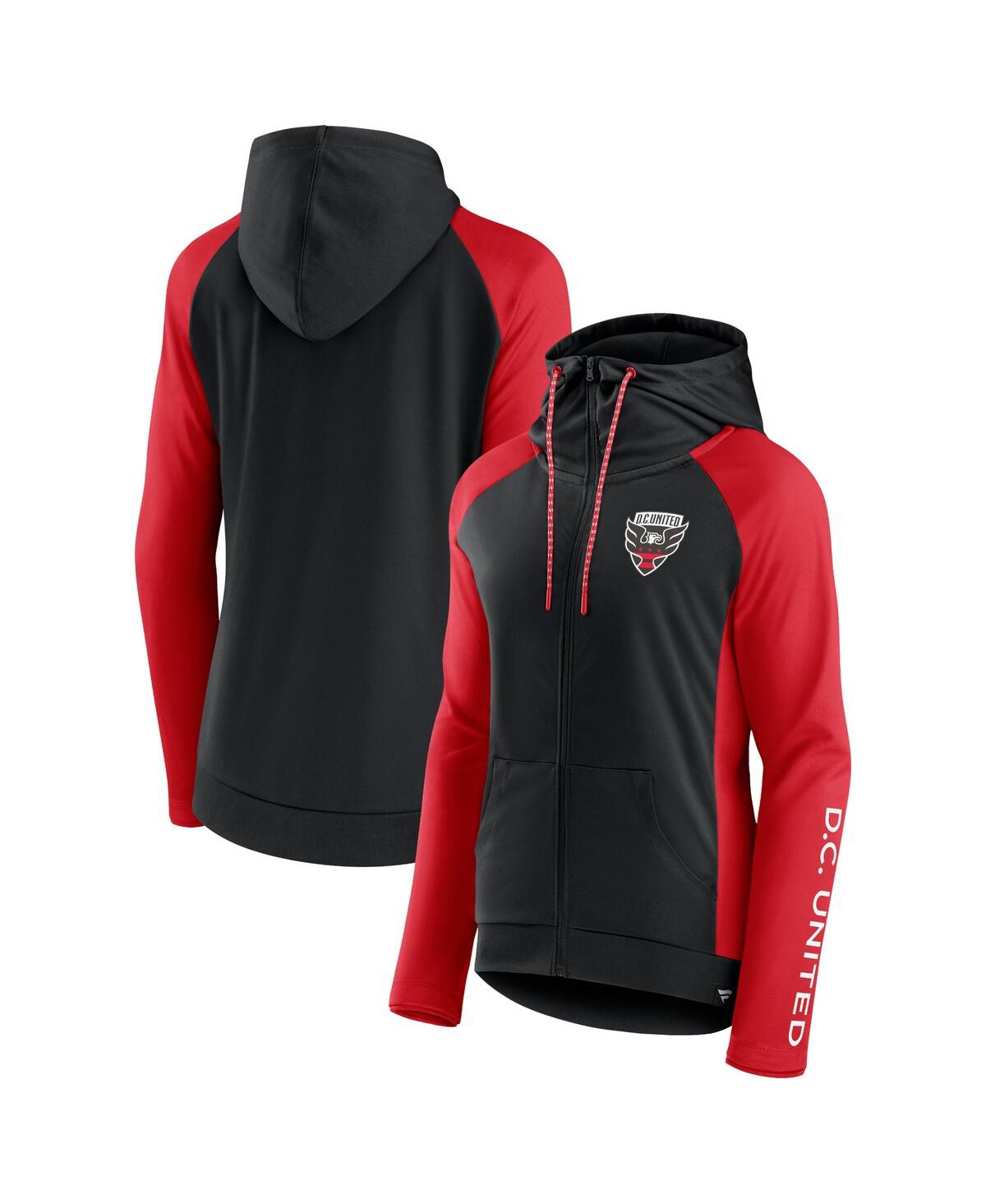 Click here for Fanatics Womens Black/Red D.c. United Iconic Ragla... prices