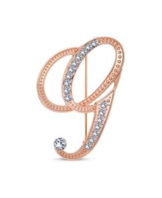 Bling Jewelry Large Statement ABC Pave Crystal Letters Alphabet Initial ...