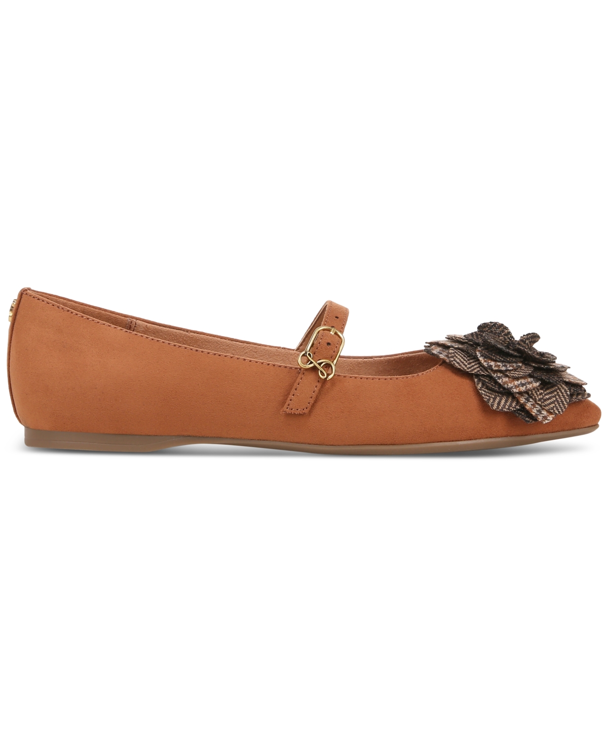 Sam & Libby Women's Maya Flower Mary Jane Flats In Toasted Chestnut ...