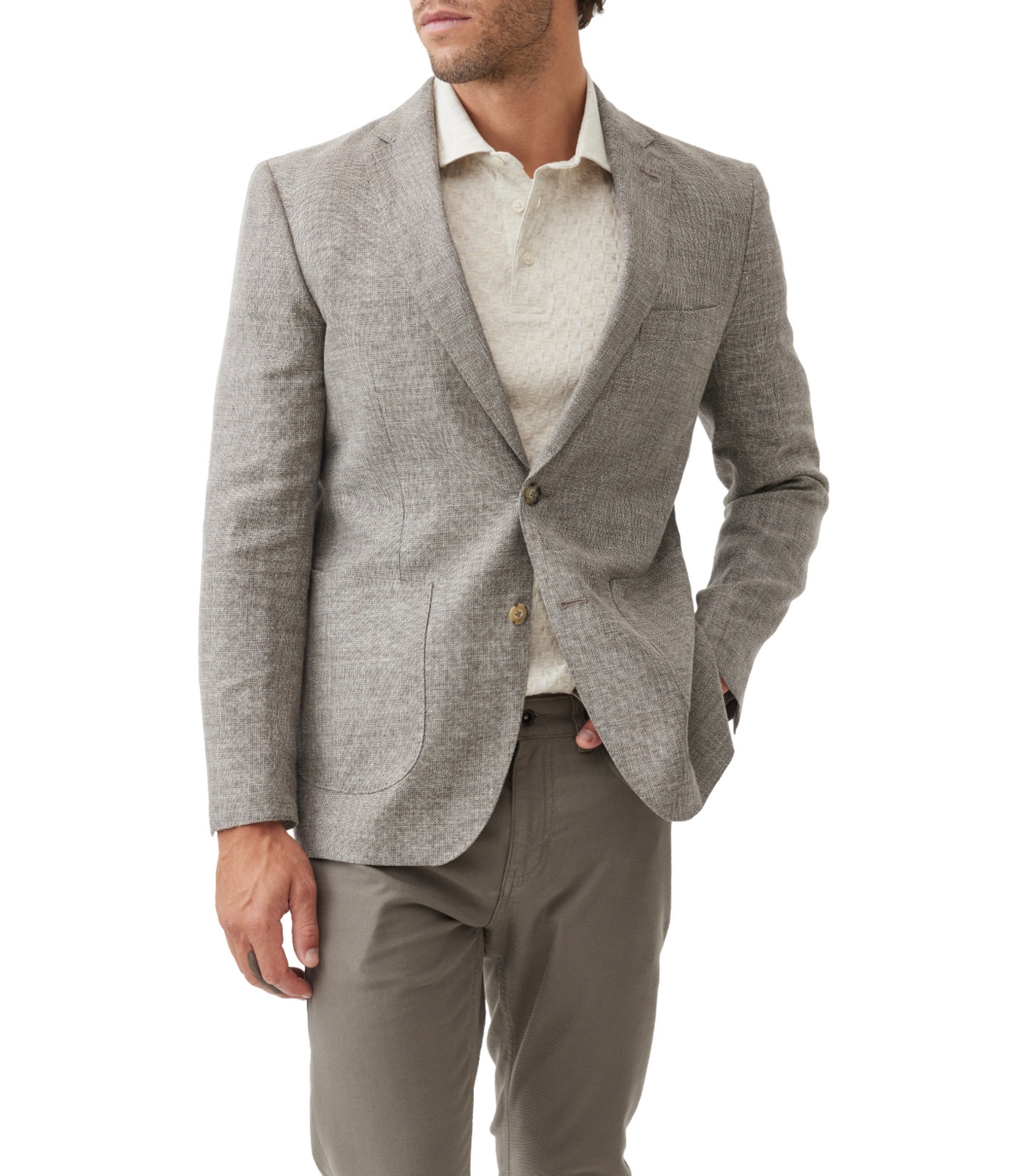 Click here for Rodd Gunn Mens The Cascades Slim Fit Jacket - Mink... prices