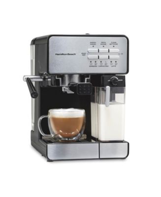 Hamilton Beach Slide & Lock™ Espresso Maker with Automatic Milk ...