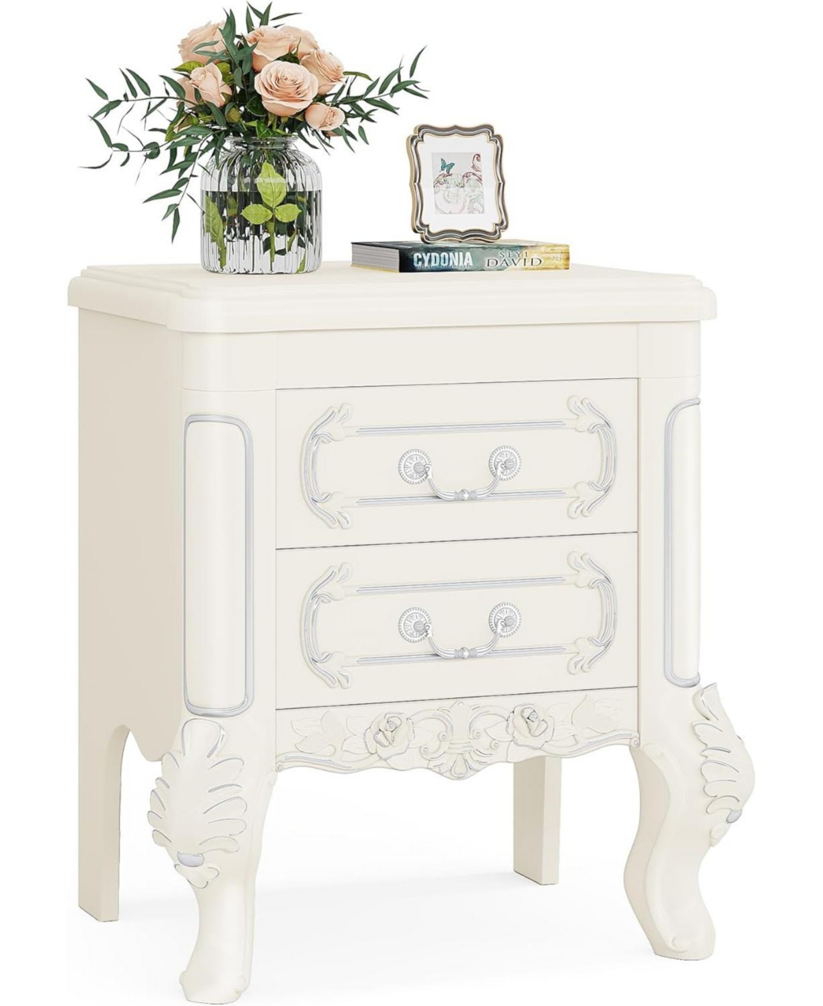 Click here for Tribesigns Nightstand  End Table with 2 Drawers  C... prices