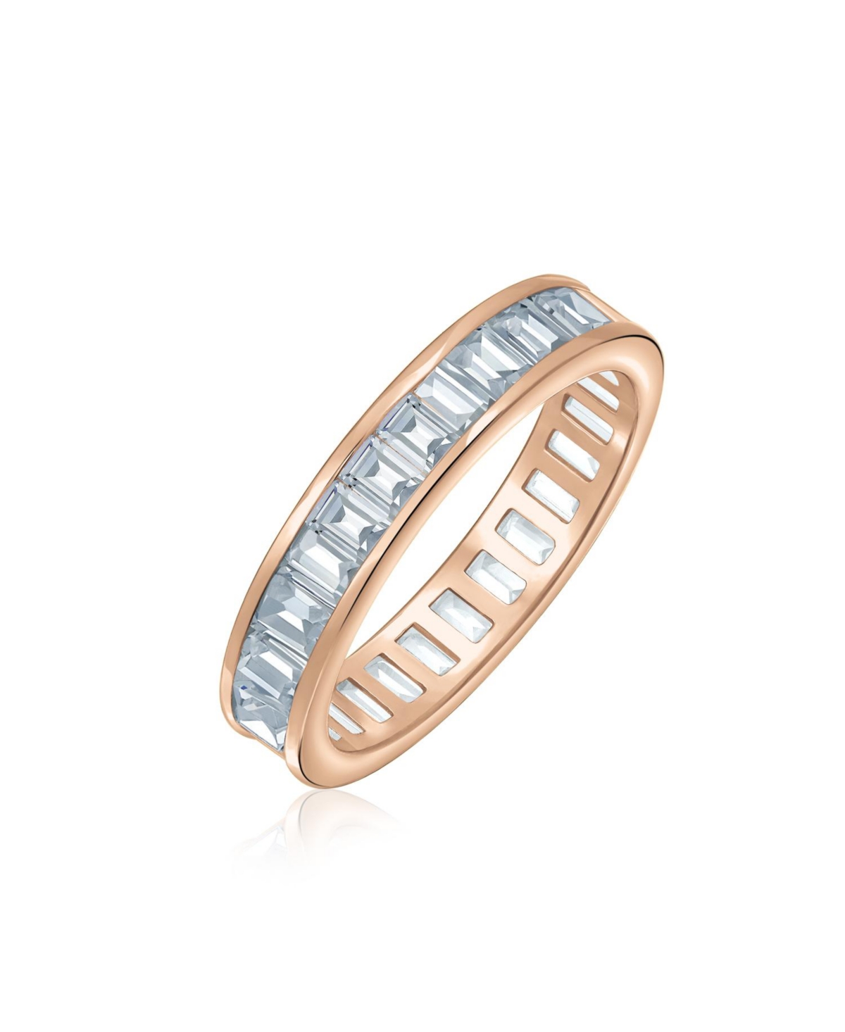 Click here for Bling Jewelry Cubic Zirconia Channel Set Rectangle... prices