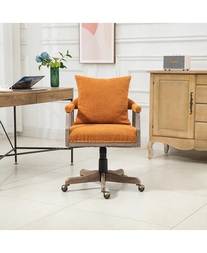 Mondawe Orange Computer Chair Office Chair Adjustable Swivel Chair ...