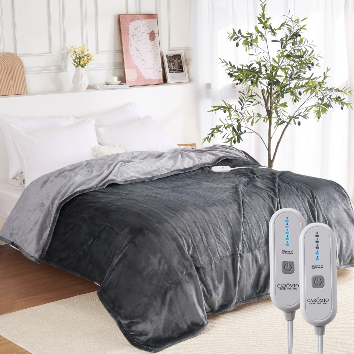 Click here for Caromio King Size Reversible Flannel Electric Heat... prices