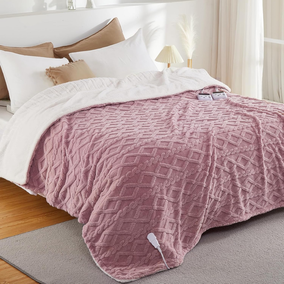 Click here for Caromio Queen Size Tufted Sherpa Electric Heated B... prices
