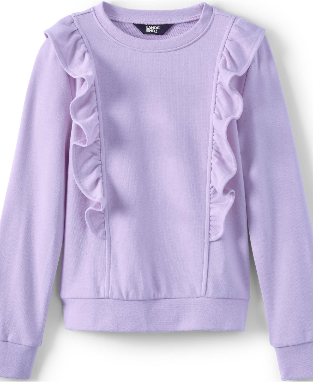 Click here for Lands End Girls Long Sleeve Cozy Ruffle Sweatshirt... prices