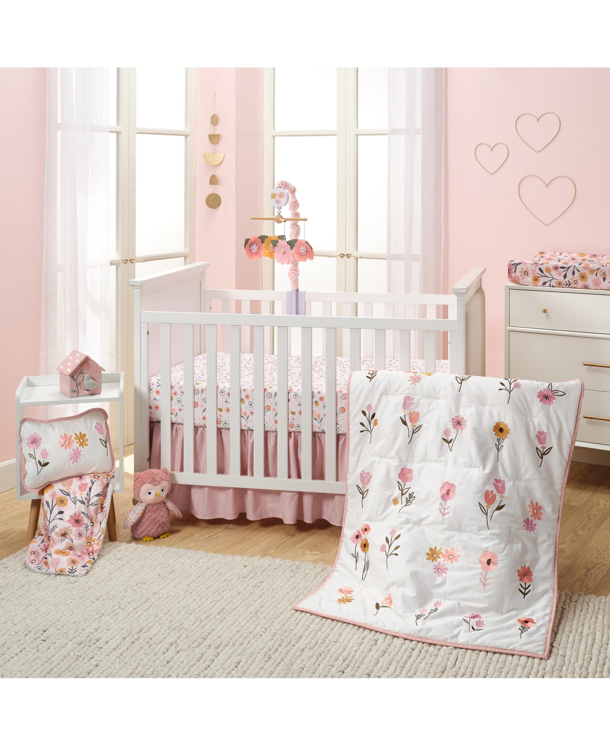 Click here for Lambs & Ivy Little Garden 3-Piece Embroidered Flor... prices