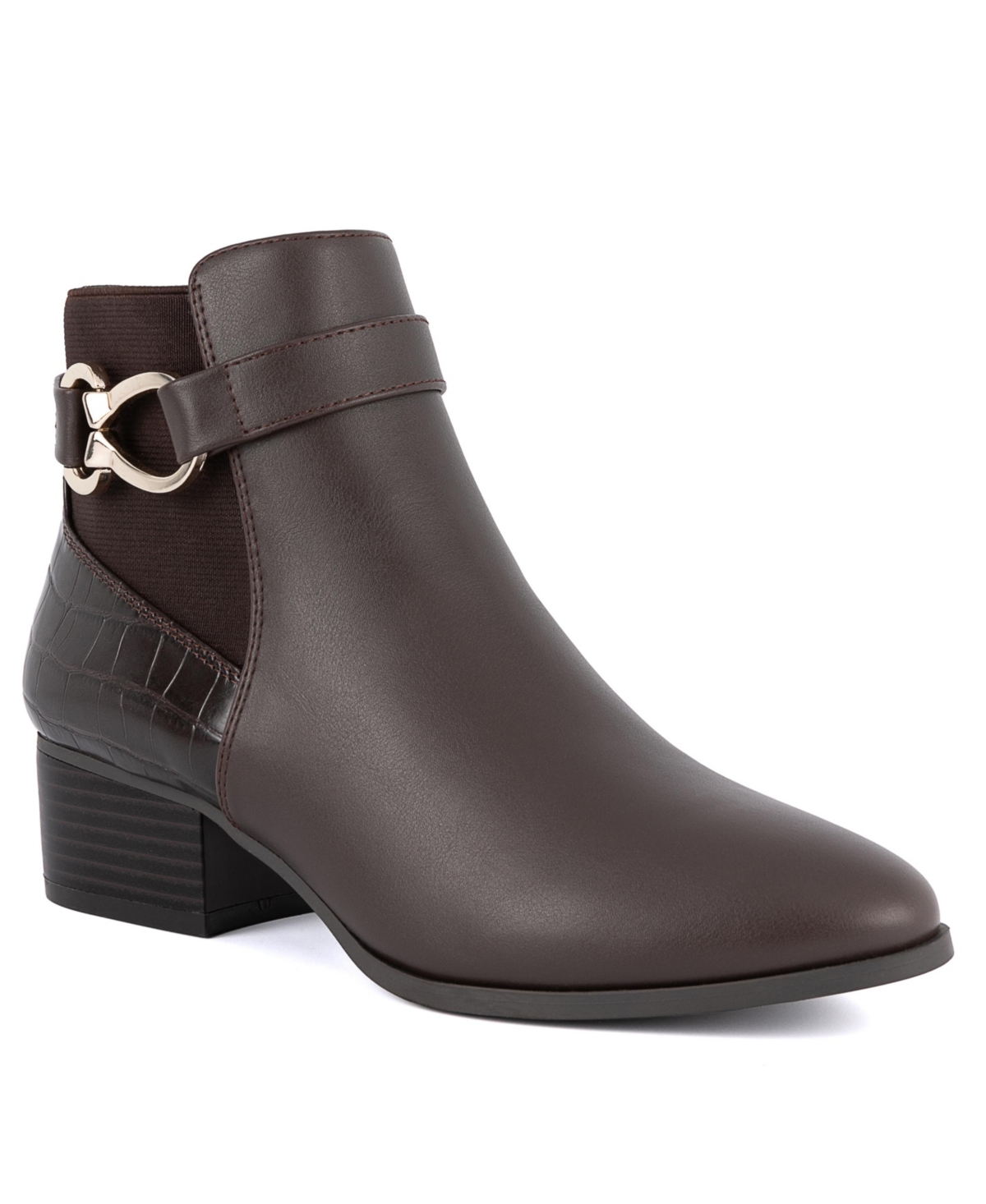 Click here for Jones New York Womens Nadine Stacked Heel Ankle Bo... prices