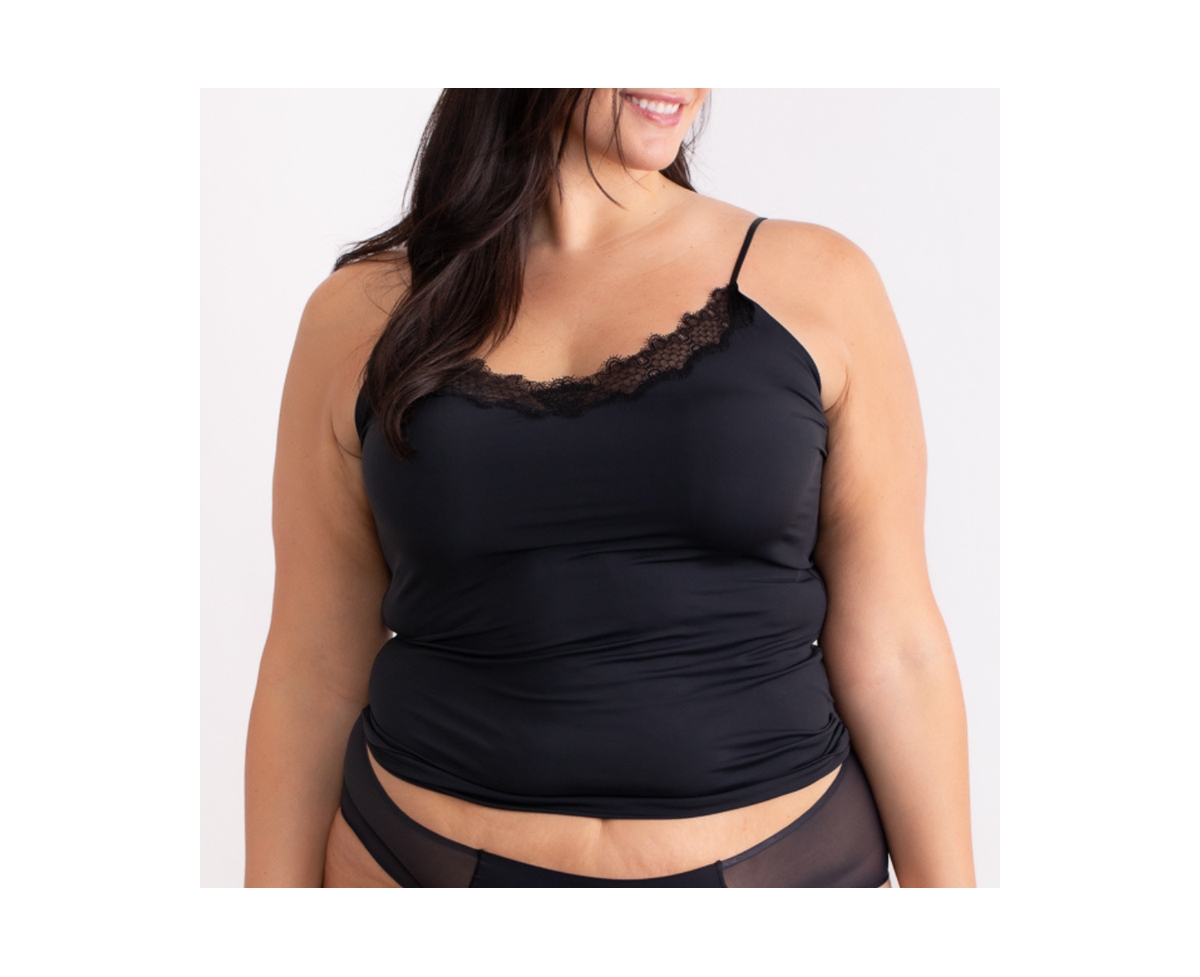 Uwila Warrior Soft Seamless Camisole with Lace - Tap shoe black