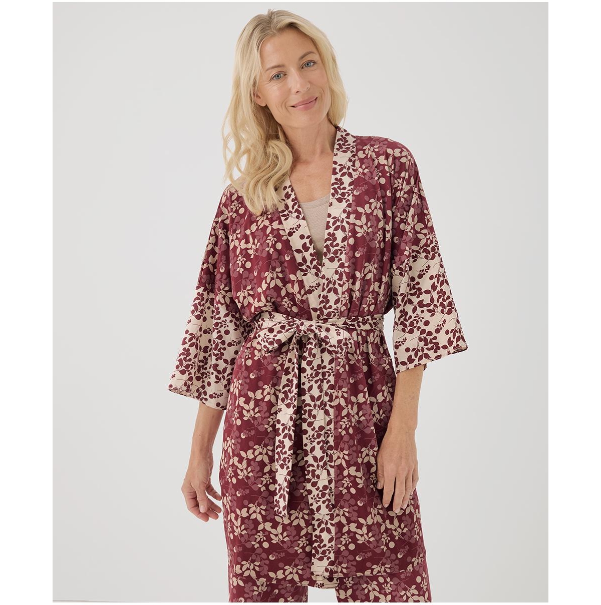 Click here for Pact Womens Organic Cotton Staycation Short Robe -... prices