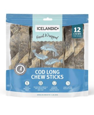 Cod Skin Hand Wrapped Dog Chew Stick: Long 10" - 12 pk - Macy's