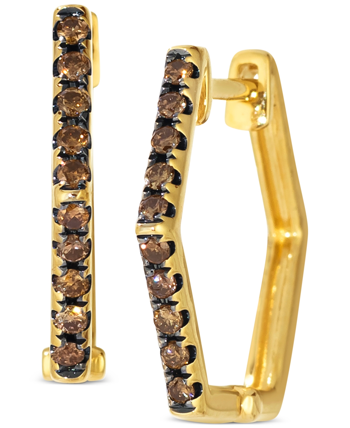 Click here for Le Vian Chocolatier Chocolate Diamond Hexagon Smal... prices