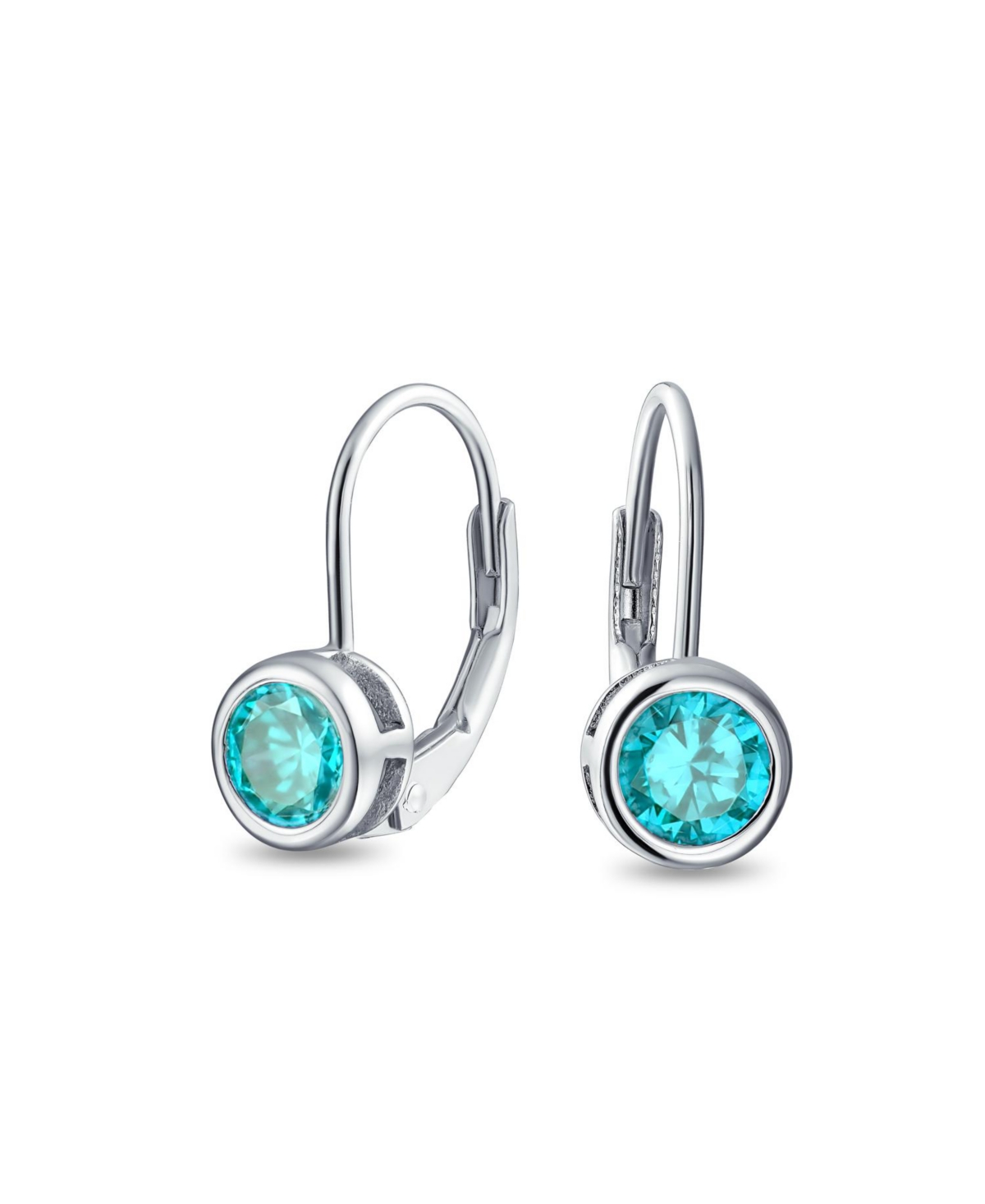 Click here for Bling Jewelry Dainty 0.50CTW Round Bezel Cubic Zir... prices